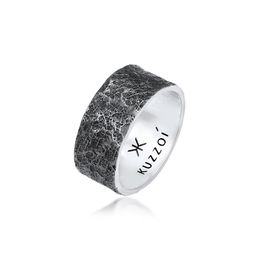 Kuzzoi Ring 925 Sterling Silber in Schwarz | Gr.: 56
