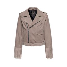 Queen Kerosin Wildlederjacke in sand | Gr.: XS