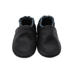 Yalion Leder-Krabbelschuhe in Schwarz | Gr.: 23/24