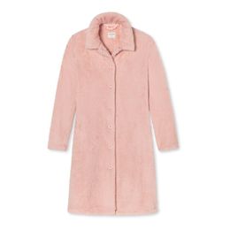 Schiesser Bademantel Teddy Fleece in Ros&eacute; | Gr.: M