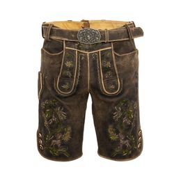 Maddox Lederhose FLEESENSEE in dunkelbraun | Gr.: 54