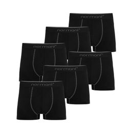 Normani 6 Herren Baumwoll-Boxershorts in Grau | Gr.: 4XL