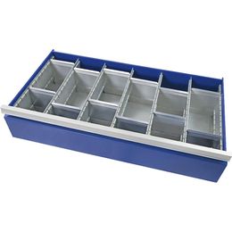 Schubladeneinteilungs-Set, f&uuml;r Schubladen-BxH 1000 x 200 mm, 18-teilig kaiserkraft