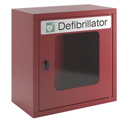 Pavoy Defibrillatorschrank, ohne Alarmfunktion, feuerrot