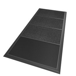 NOTRAX Desinfizierende Eingangsmatte Sani-Master™, HxLxB 19 x 2000 x 914 mm, anthrazit / schwarz