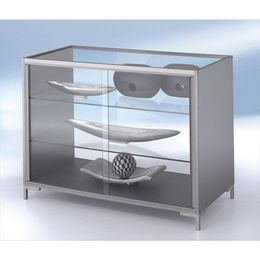 LINK Thekenvitrine, vollverglast, 2 B&ouml;den, HxBxT 900 x 1200 x 600 mm kaiserkraft