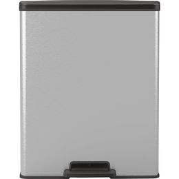 Tretm&uuml;lleimer Slim, Volumen 65 l, HxBxT 622 x 300 x 496 mm, silber kaiserkraft