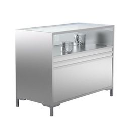 LINK Thekenvitrine, 1/3 verglast, HxBxT 900 x 1200 x 600 mm kaiserkraft