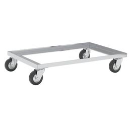 Aluminium-Fahrgestell, Tragf&auml;higkeit 200 kg, mit Fadenschutz, Polypropylen-R&auml;der, schwarz kaiserkraft