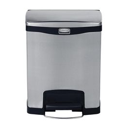Rubbermaid Tretabfallsammler SLIM JIM , aus Edelstahl, Volumen 30 l