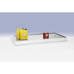 eurokraft pro Lochblechabdeckung zu Wannenboden, BxT 1000 x 500 mm, f&uuml;r Schiebet&uuml;renschrank XL