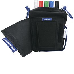 MAGNETOPLAN Moderationstasche ACTION HOLSTER, best&uuml;ckt mit Zubeh&ouml;r, HxBxT 150 x 190 x 45 mm