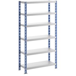 eurokraft basic Universal-Steckregal, stabil, Stahlblechböden, HxBxT 1976 x 1050 x 400 mm, Grundregal