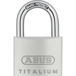 Abus Zylindervorh&auml;ngeschloss, 64TI/40 Lock-Tag, VE 12 Stk, silber