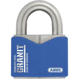 Abus Vorhängeschloss GRANIT™, Edelstahl, 37ST/55 B/DFNLI, VE 2 Stk, blau
