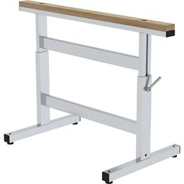 MUNK Arbeitsbock, h&ouml;henverstellbar, Aluminium, h&ouml;henverstellbar 700 - 1000 mm