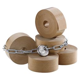ratioform Nassklebeband mit Faden-Gitter-Geflecht, Security Tape, VE 6 Rollen, braun, Bandbreite 70 mm