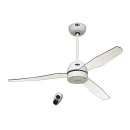 Deckenventilator LIBELLE, mit Fernbedienung, Acrylglas klar / Lack wei&szlig; kaiserkraft