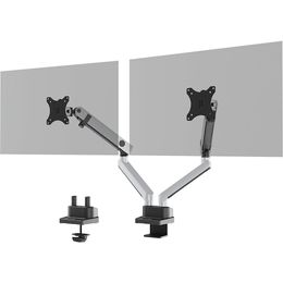 Durable Monitorhalterung SELECT PLUS, für 2 Monitore, silber
