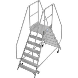 Krause Podestleiter, beidseitig begehbar, Fu&szlig;leiste, 2 x 7 Stufen, ab 2 Stk