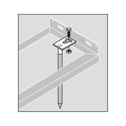 WSM Bodenanker, VE 2 Stk, inkl. Montagematerial