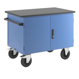 eurokraft pro Montagewagen, Schrank 2-türig, Tragfähigkeit 500 kg