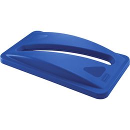 Rubbermaid Deckel SLIM JIM&reg; f&uuml;r 60- und 87-l-Beh&auml;lter, f&uuml;r Papiereinwurf, blau