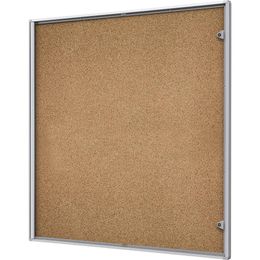 eurokraft basic Schaukasten für innen, Korkrückwand, 12 DIN A4-Blätter, HxB 963 x 931 mm, ab 5 Stk