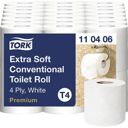 Tork Toilettenpapier, extraweich, 4-lagig, Palette mit VE 1260 Stk, wei&szlig;
