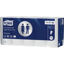 Tork Toilettenpapier, Haushaltsrolle, Tissue, 3-lagig, wei&szlig;, VE 30 Rollen &agrave; 250 Blatt, ab 1 VE