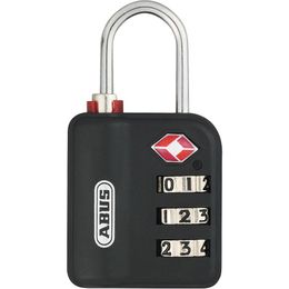Abus Gep&auml;ckschloss, 147TSA/30 B, VE 12 Stk, schwarz