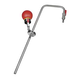 Edelstahl-L&ouml;semittelpumpe, Handbetrieb, mit Auslaufbogen, 10 l/min kaiserkraft
