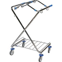 Hygiene-Müllsackständer DUO, für Volumen 120 l, LxBxH 670 x 600 x 1100 mm, 2 x 120 l kaiserkraft