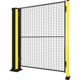 Axelent Rammschutz-Poller X-Protect, H&ouml;he 1400 mm, zinkgelb, graphitschwarz