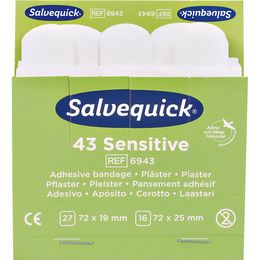 Refill f&uuml;r SALVEQUICK, 6 VE Pflaster-Strips, Vlies, je 43 Stk, VE &agrave; 6 Stk kaiserkraft