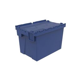 Mehrweg-Stapelbeh&auml;lter, LxBxH 600 x 400 x 400 mm, unifarben, blau kaiserkraft