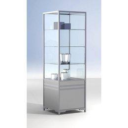 LINK Vitrinen-S&auml;ulenmodul, 2/3 verglast, 3 B&ouml;den, HxBxT 1900 x 600 x 600 mm kaiserkraft