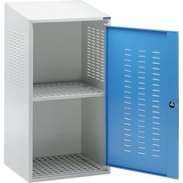 eurokraft pro Gasflaschenschrank, 1 Tür, Höhe hinten 1600 mm, vorne 1500 mm