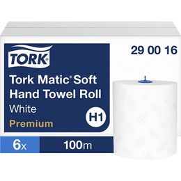 Tork Soft Papierhandtücher Tork Matic , VE 6 Rollen à 100 m, 2-lagig