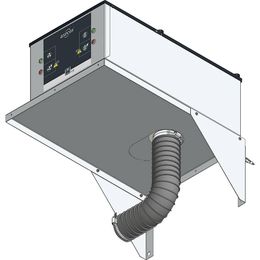 ASECOS Adapter zur Wandmontage, f&uuml;r Umluftfilteraufsatz, LxBxH 570 x 400 x 223 mm