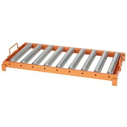 Rollenbahn starr, Rollenl&auml;nge 430 mm, Tragf&auml;higkeit 500 kg kaiserkraft