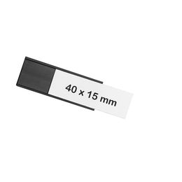MAGNETOPLAN magnetoflex U-Profil, VE 30 Stk, HxB 15 x 40 mm, schwarz