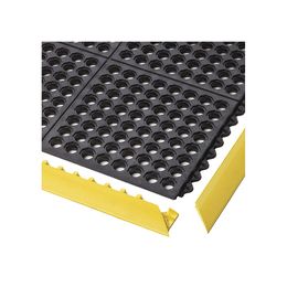 NOTRAX Stecksystem, Cushion Ease Solid&trade; NITRILE FR, LxBxH 910 x 910 x 19 mm, gelocht