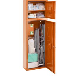 S&ouml;hngen S&Ouml;HNGEN Rettungss&auml;ule nach DIN 13157, signalorange, HxBxT 1540 x 490 x 200 mm, mit F&uuml;llung und Erste-Hilfe-Koffer