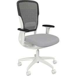 Bürostuhl MOTION, Netzrückenlehne, weiß, grau kaiserkraft