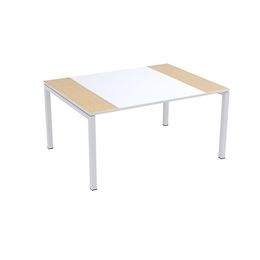 easyDesk Konferenztisch easyDesk®, HxBxT 750 x 1500 x 1160 mm, weiß/Buche-Dekor