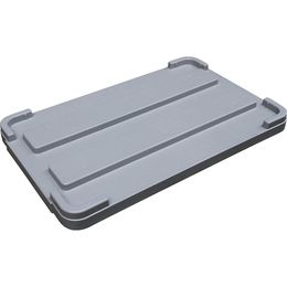 CEMO Deckel für Altbatterie-Box, für Inhalt 525 l, LxB 1215 x 815 mm, grau
