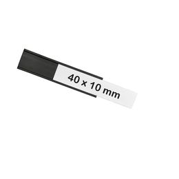 MAGNETOPLAN magnetoflex&reg; U-Profil, VE 30 Stk, HxB 10 x 40 mm, schwarz