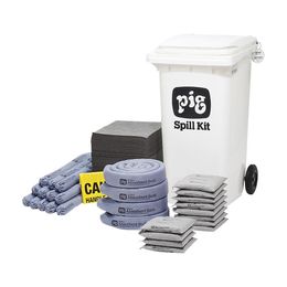 PIG Fahrbares Notfall-Kit, mittelgroß, Ausführung universal, absorbiert 183 l