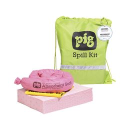 PIG Notfall-Kit in Tragebeutel, Ausführung Chemikalien, absorbiert 10,4 l